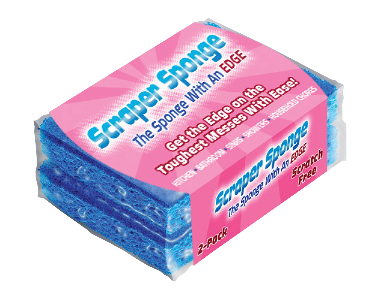 Scraper Sponger 2-Pack | Scraper Sponge